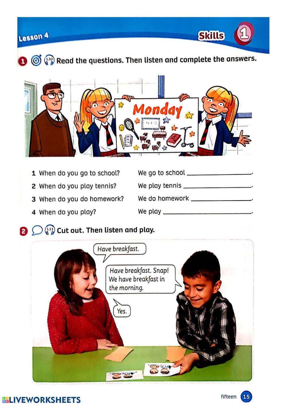 TEAM TOGETHER 2 UNIT 1 PAGE 15 5576796 | Valeria Marini