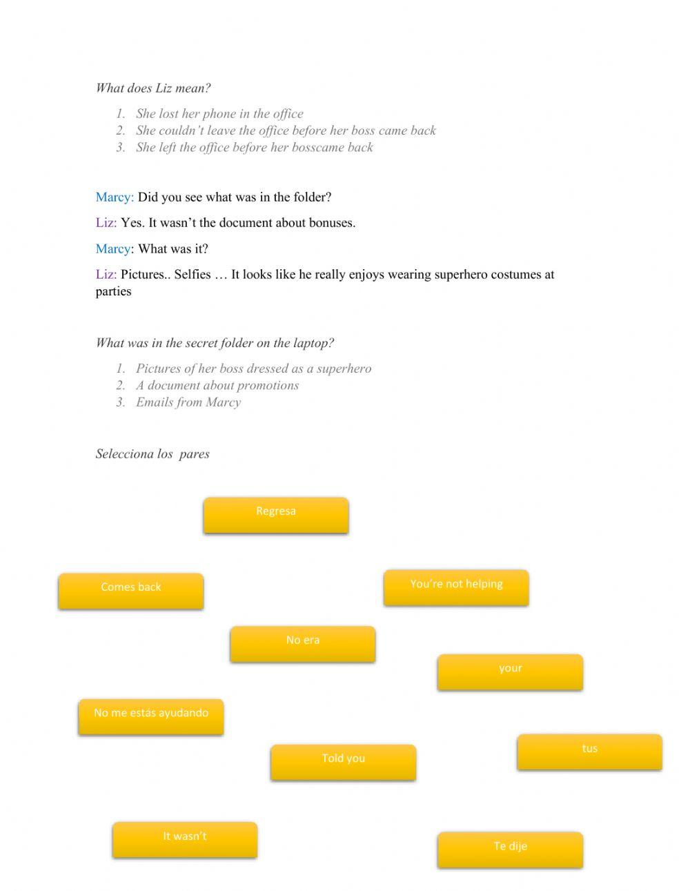 Conversation worksheet for A3 | Live Worksheets