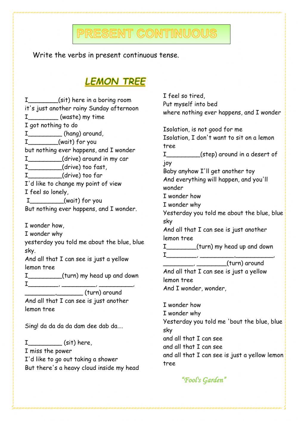 240640 | Present continuous. | MCBORES | LiveWorksheets