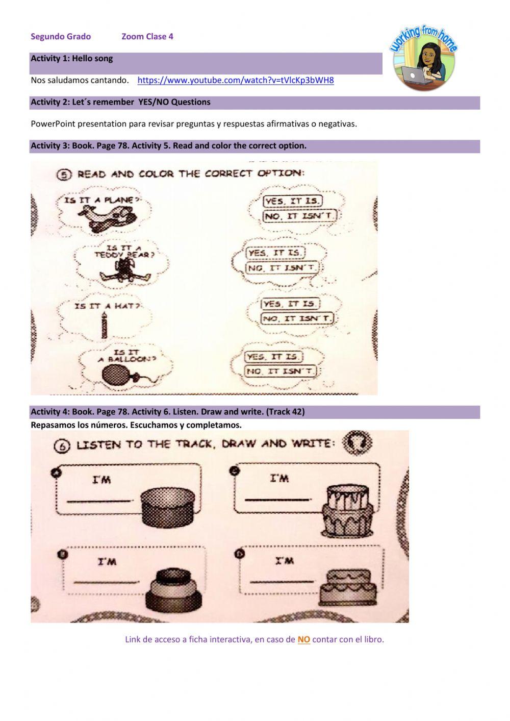 2do grado Zoom Clase 4 worksheet | Live Worksheets