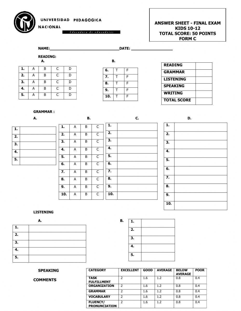 Basic 1 Third term worksheet | Live Worksheets