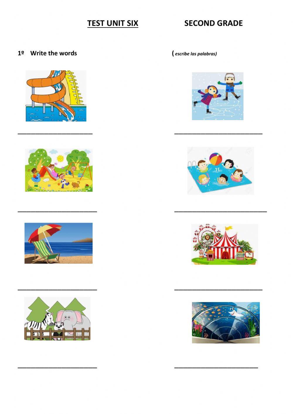 Test 6 online exercise | Live Worksheets