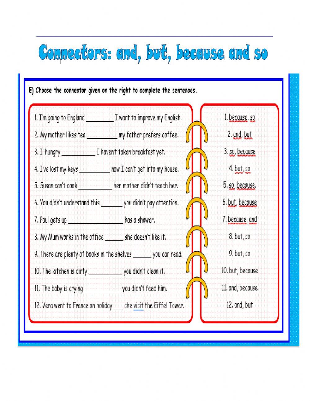 5763409 | linking words | Ameera_98007 | LiveWorksheets