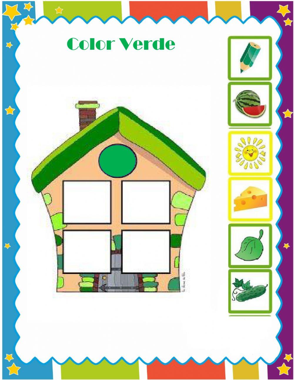 Color verde interactive worksheet | Live Worksheets