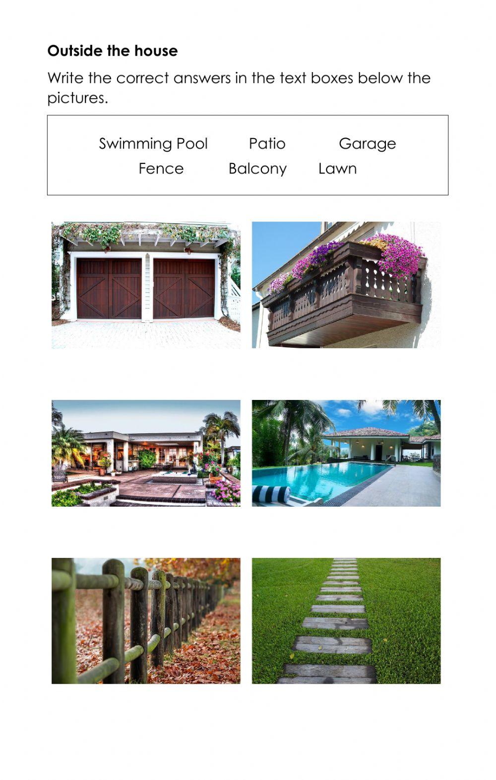 Outside the house 242421 | AngelaDam | Live Worksheets