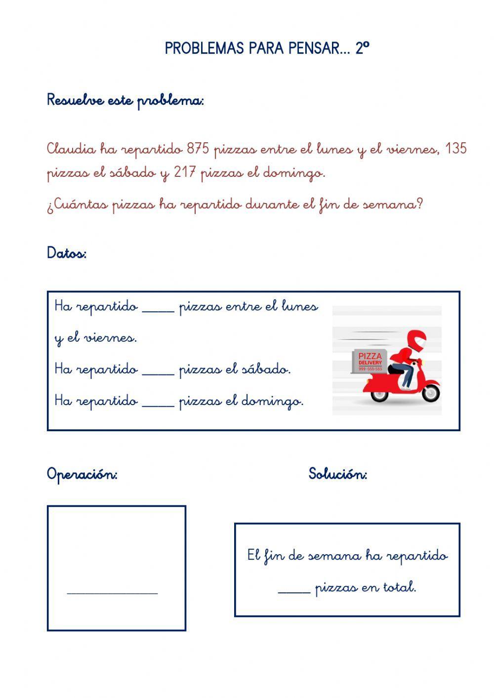 Problemas para pensar...1 242660 | TeacherB2020