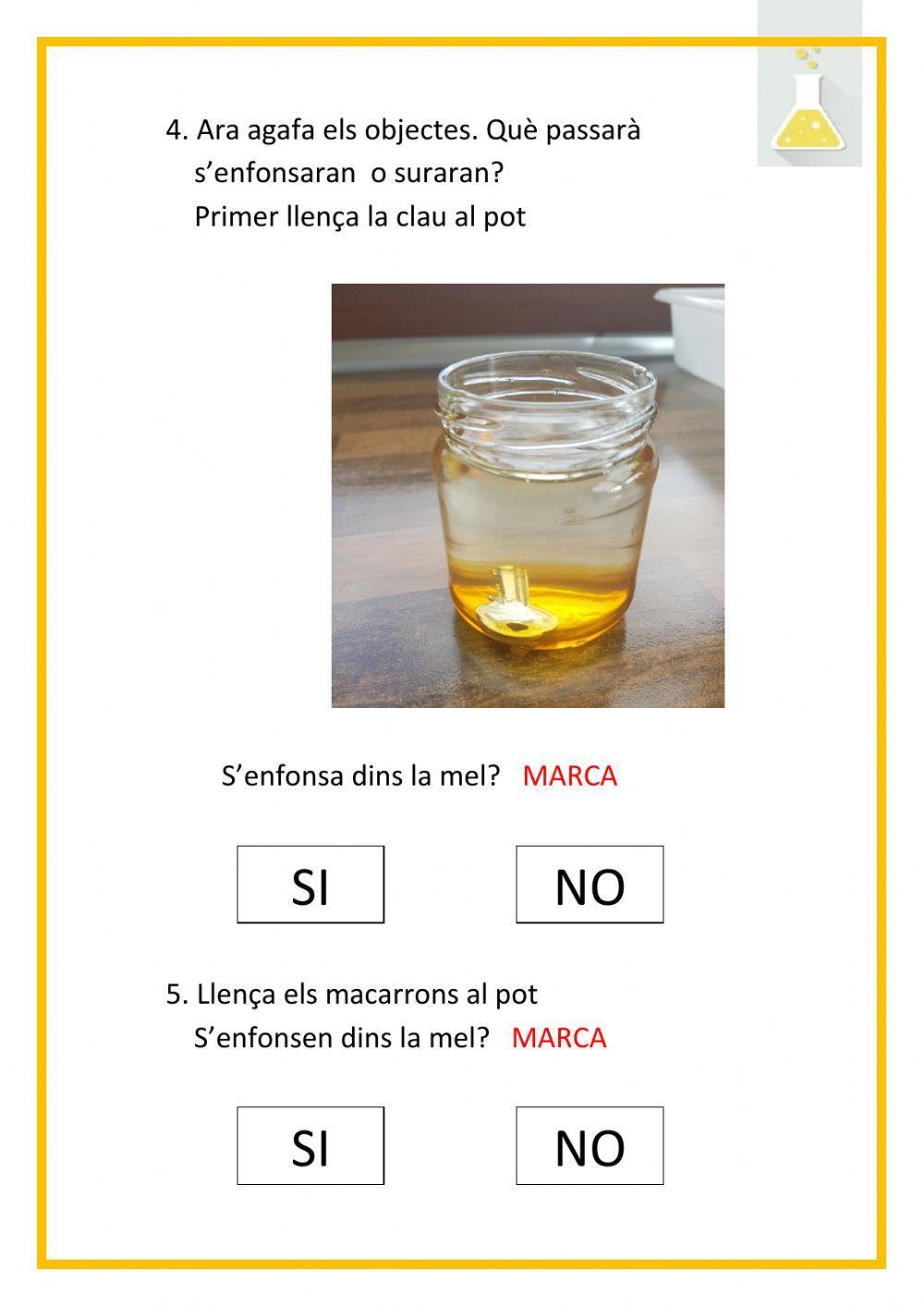 Densitat de la mel 242909 | rgual | Live Worksheets