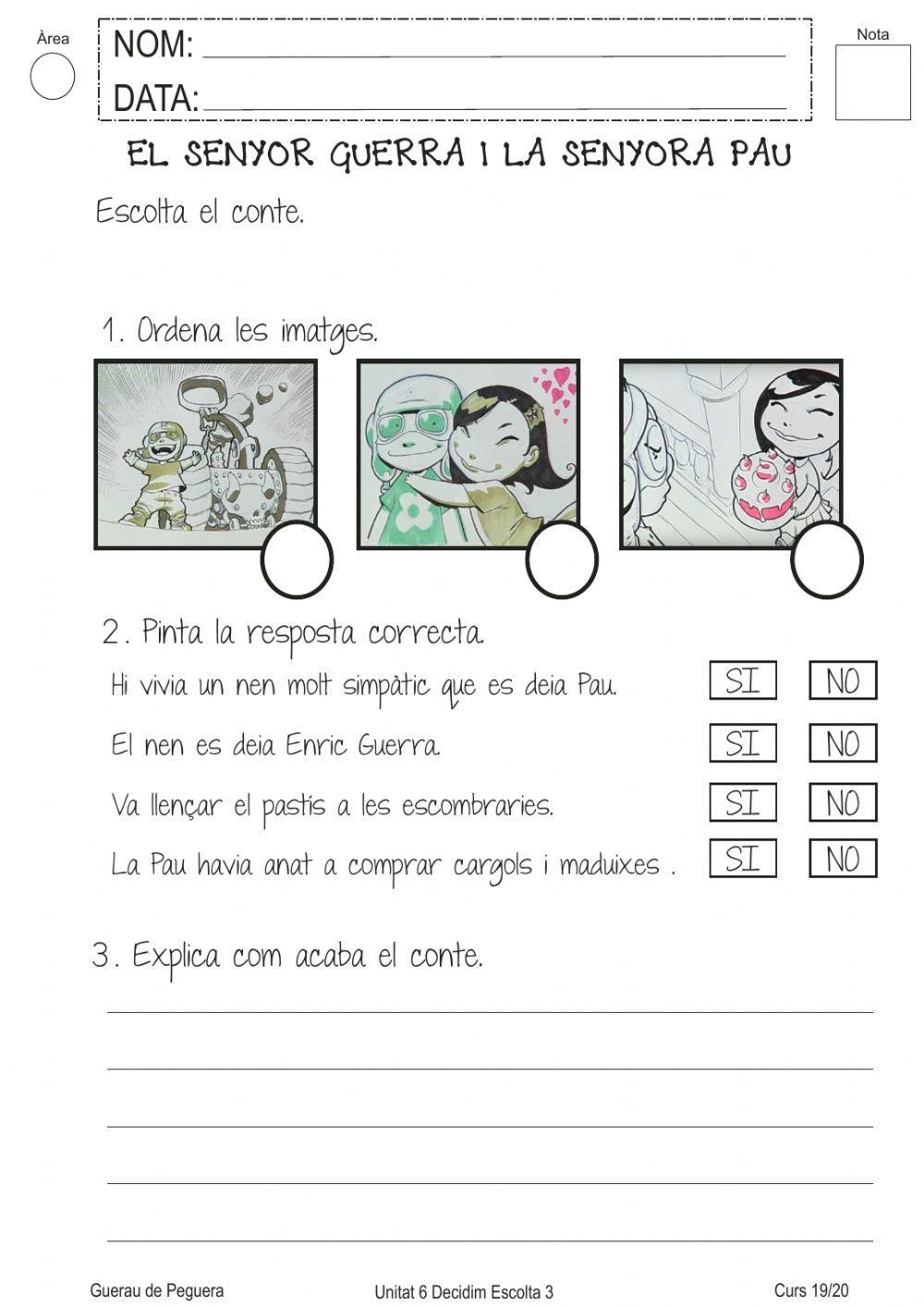 243072 | El senyor Guerra i la senyora Pau | Guerau de