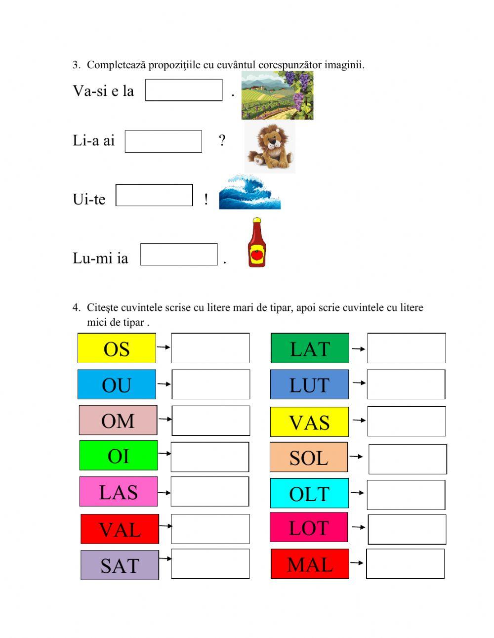 Recapitulare A-… | Free Interactive Worksheets | 243189