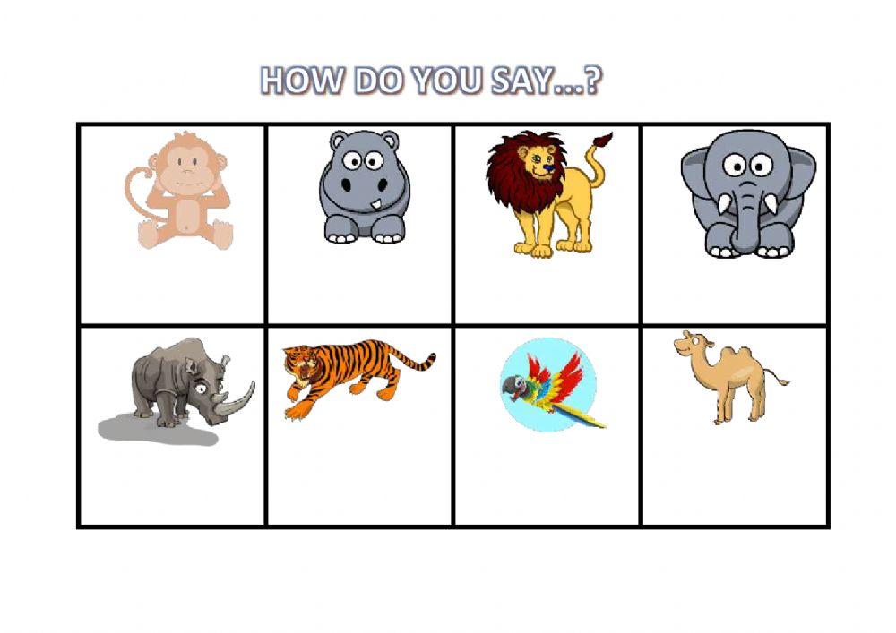 How do you say? worksheet | Live Worksheets