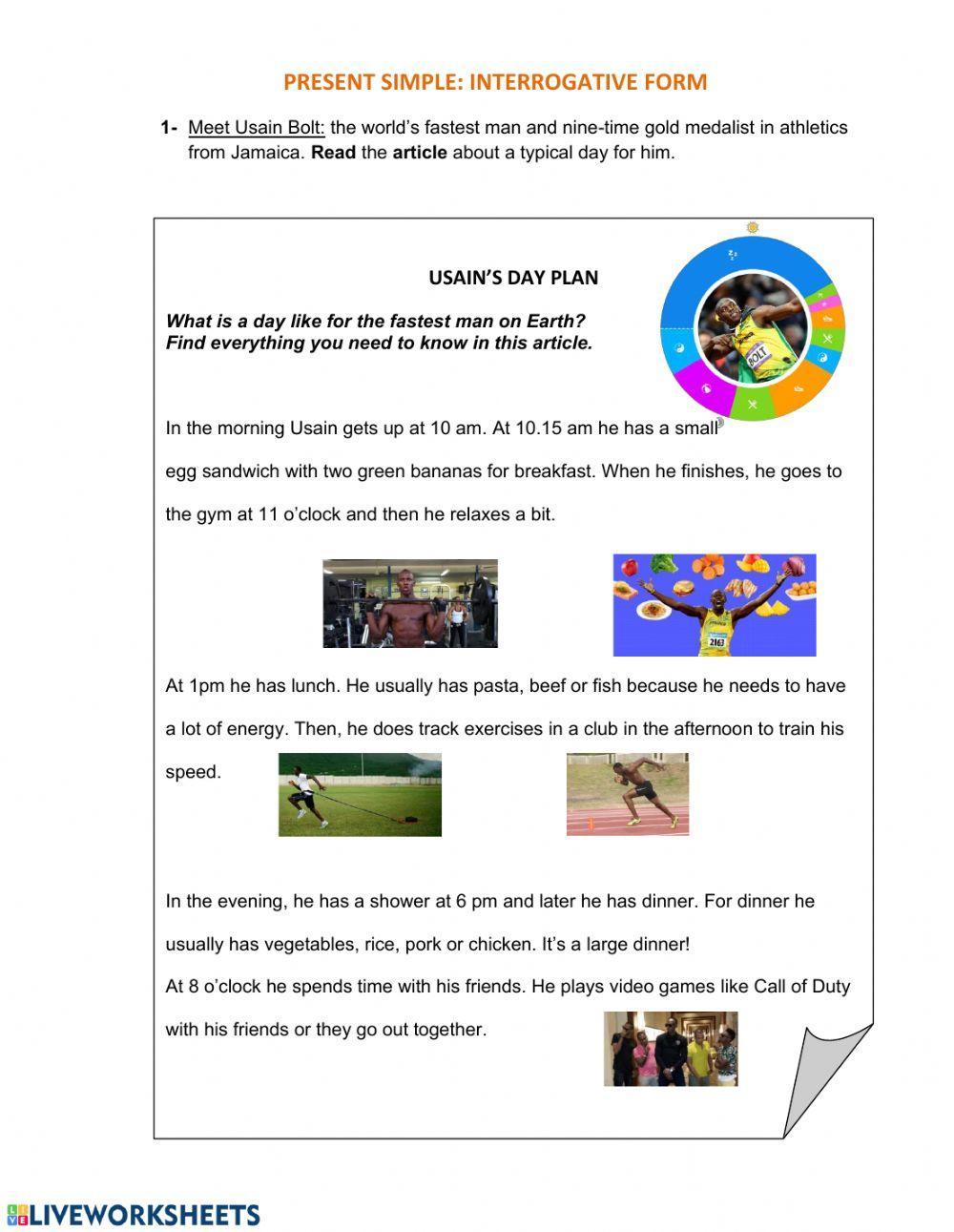 Present simple:… | Free Interactive Worksheets | 151513