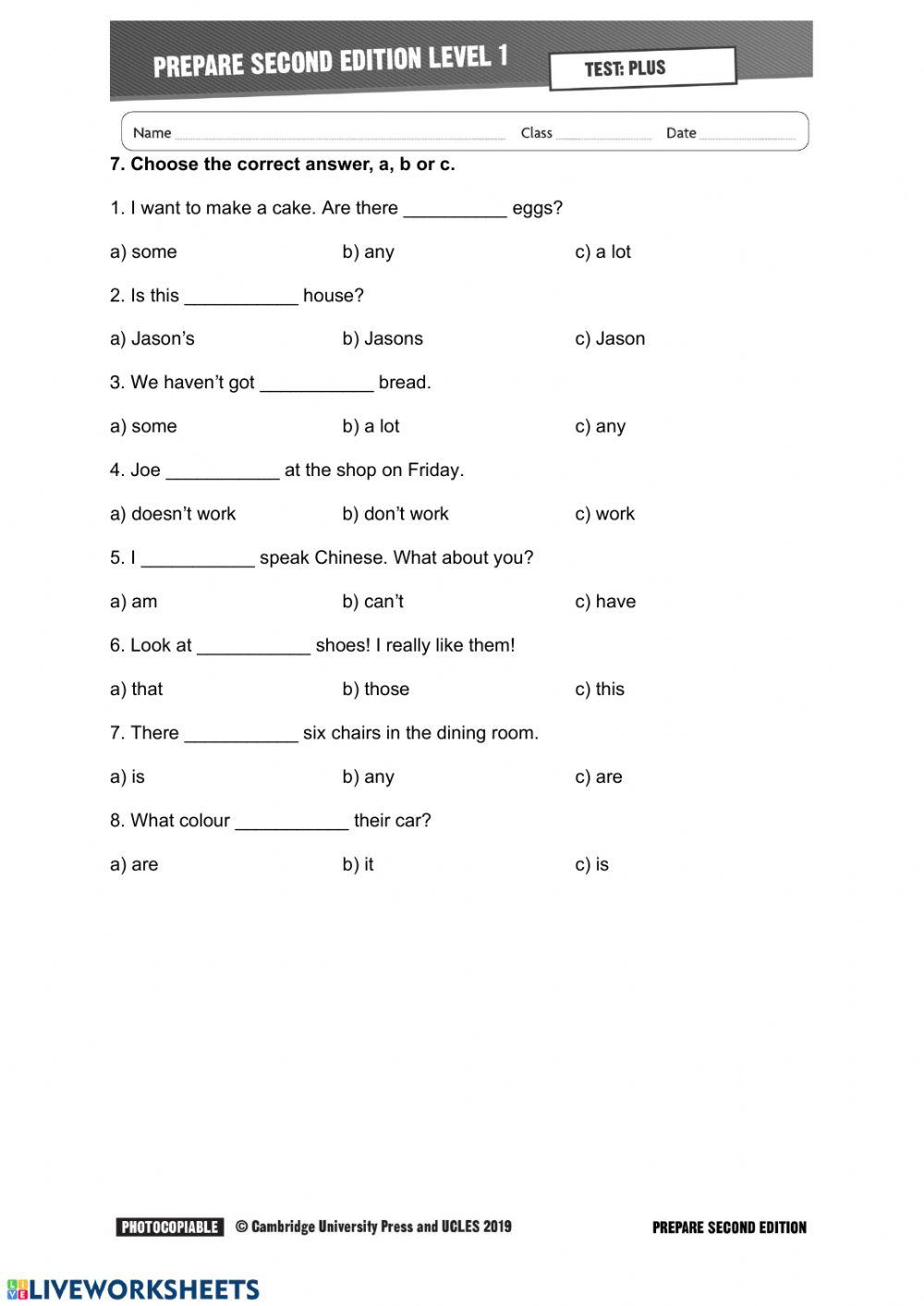 CEP 1 test week 5579203 | le_teacher | Live Worksheets