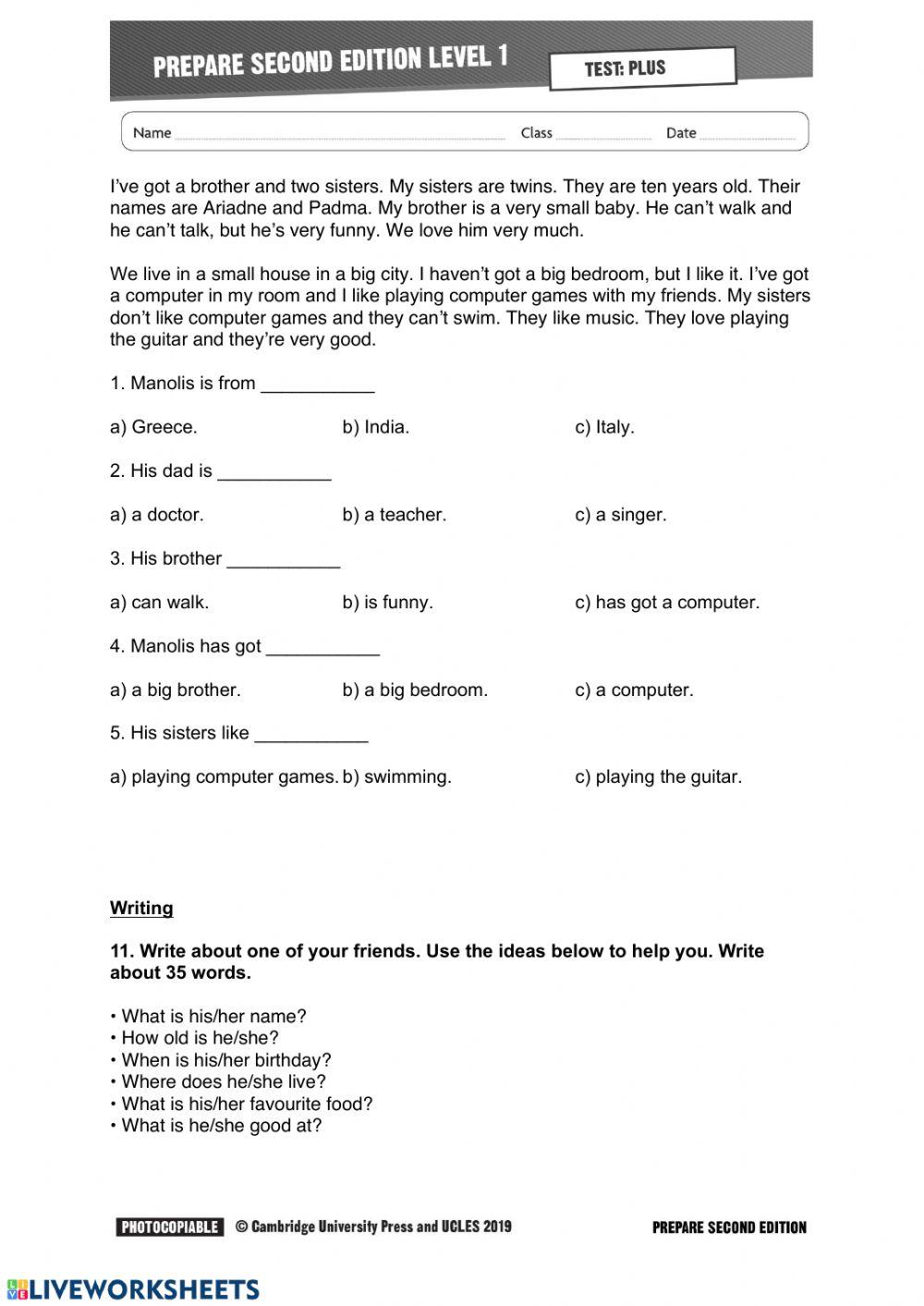 CEP 1 test week 5579203 | le_teacher | Live Worksheets