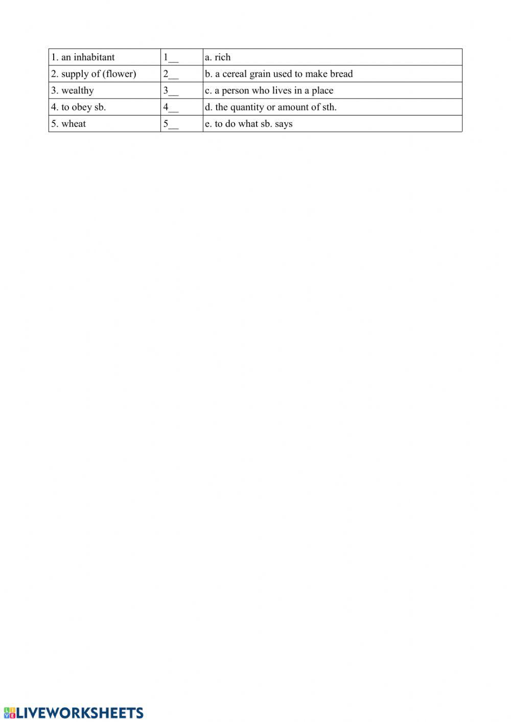 SMASH 3 Unit 6 worksheet | Live Worksheets