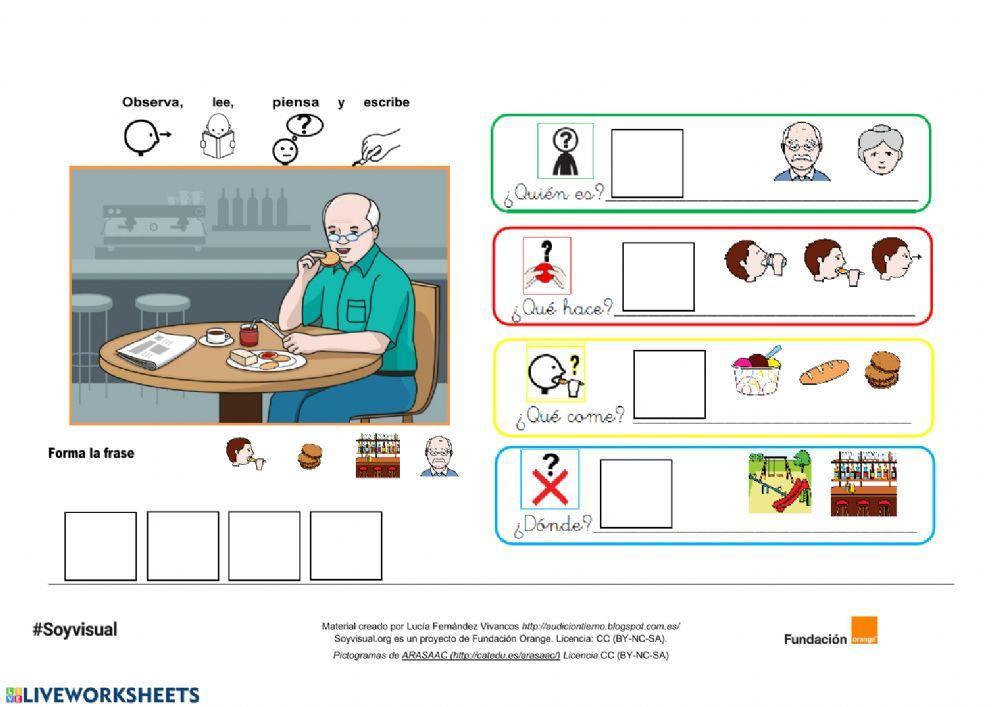 Oraciones Comer pictos arasaac 152256 | cmalped | Live