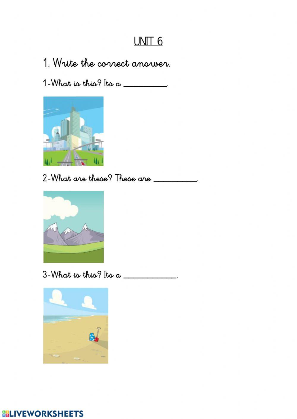 Vocabulary unit 6 exercise | Live Worksheets
