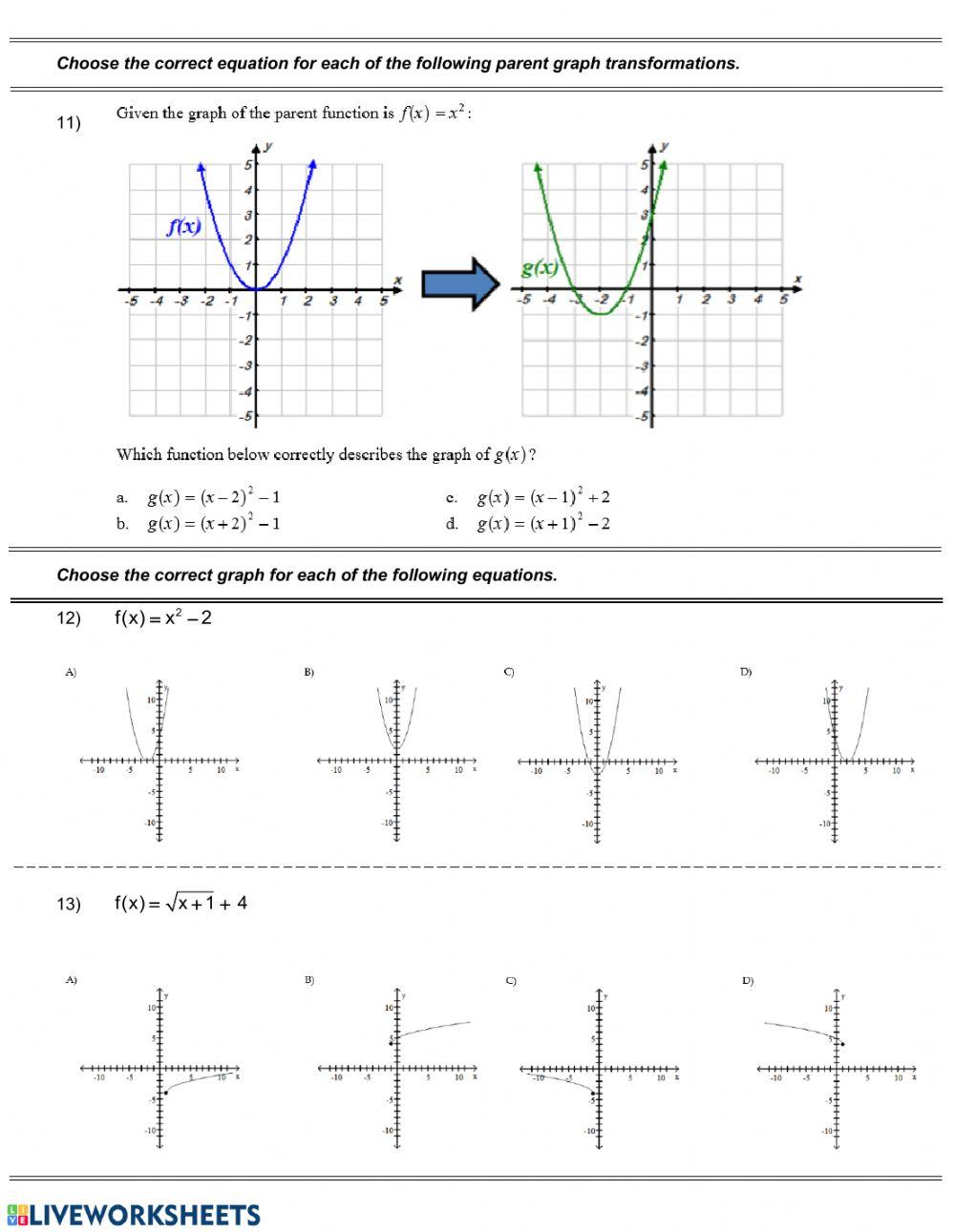 Quiz Transformations Of Parent Graphs Worksheet Live Worksheets quiz-transformations-of-parent-graphs-worksheet-live-worksheets