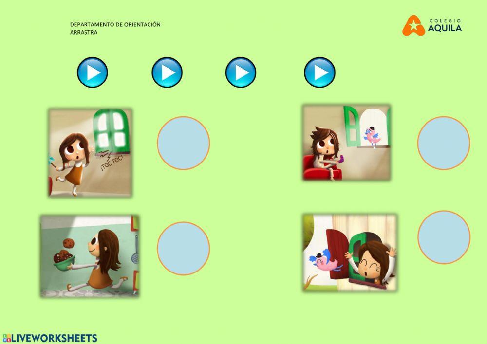 Arrastra las imagenes exercise | Live Worksheets