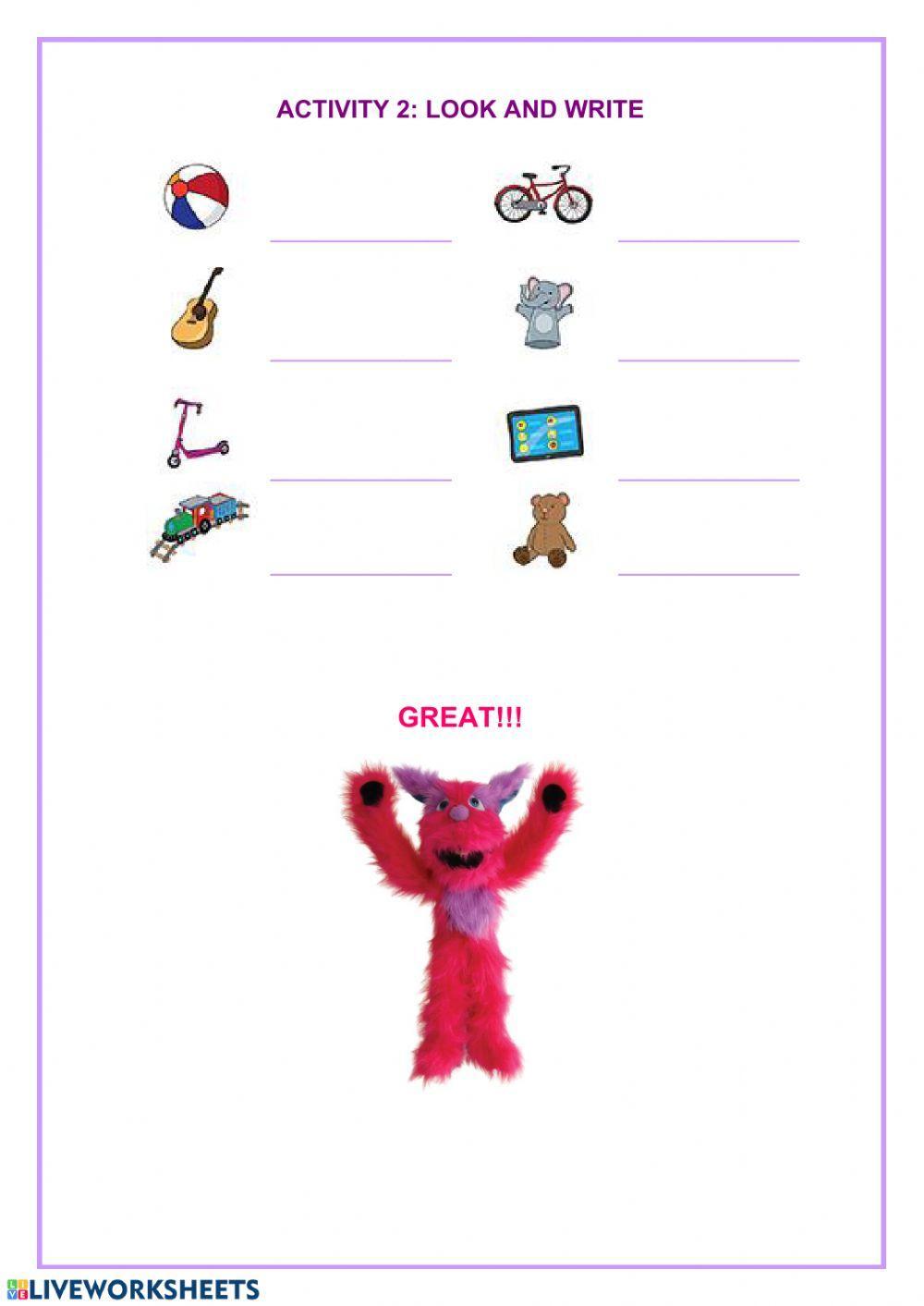 Time to tidy up! | Free Interactive Worksheets | 152795