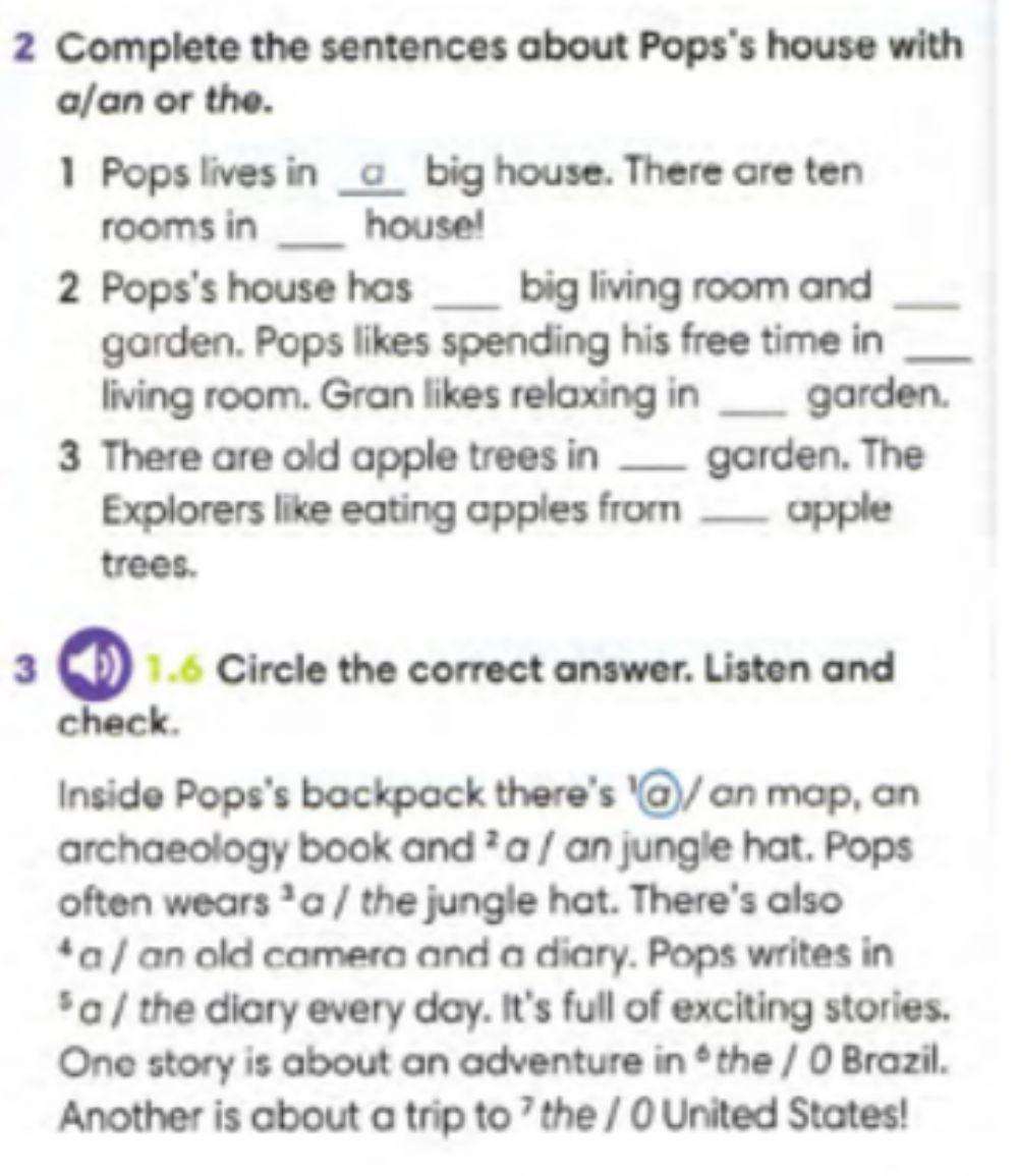 Articles worksheet for 7th | Live Worksheets