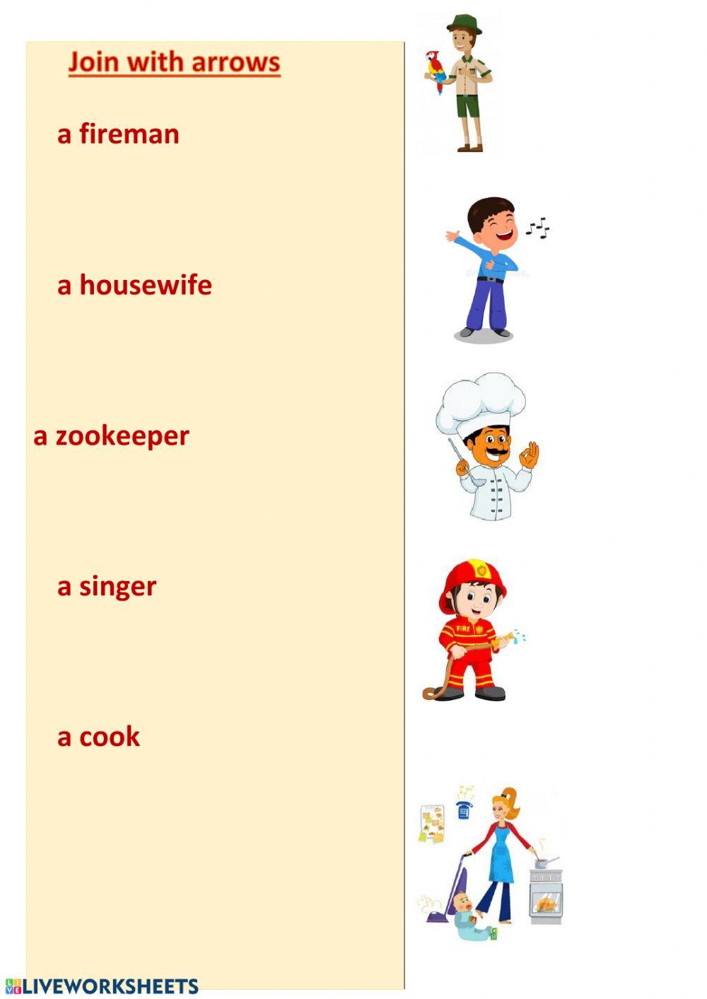 154348 | Professions | Lebedevame | LiveWorksheets