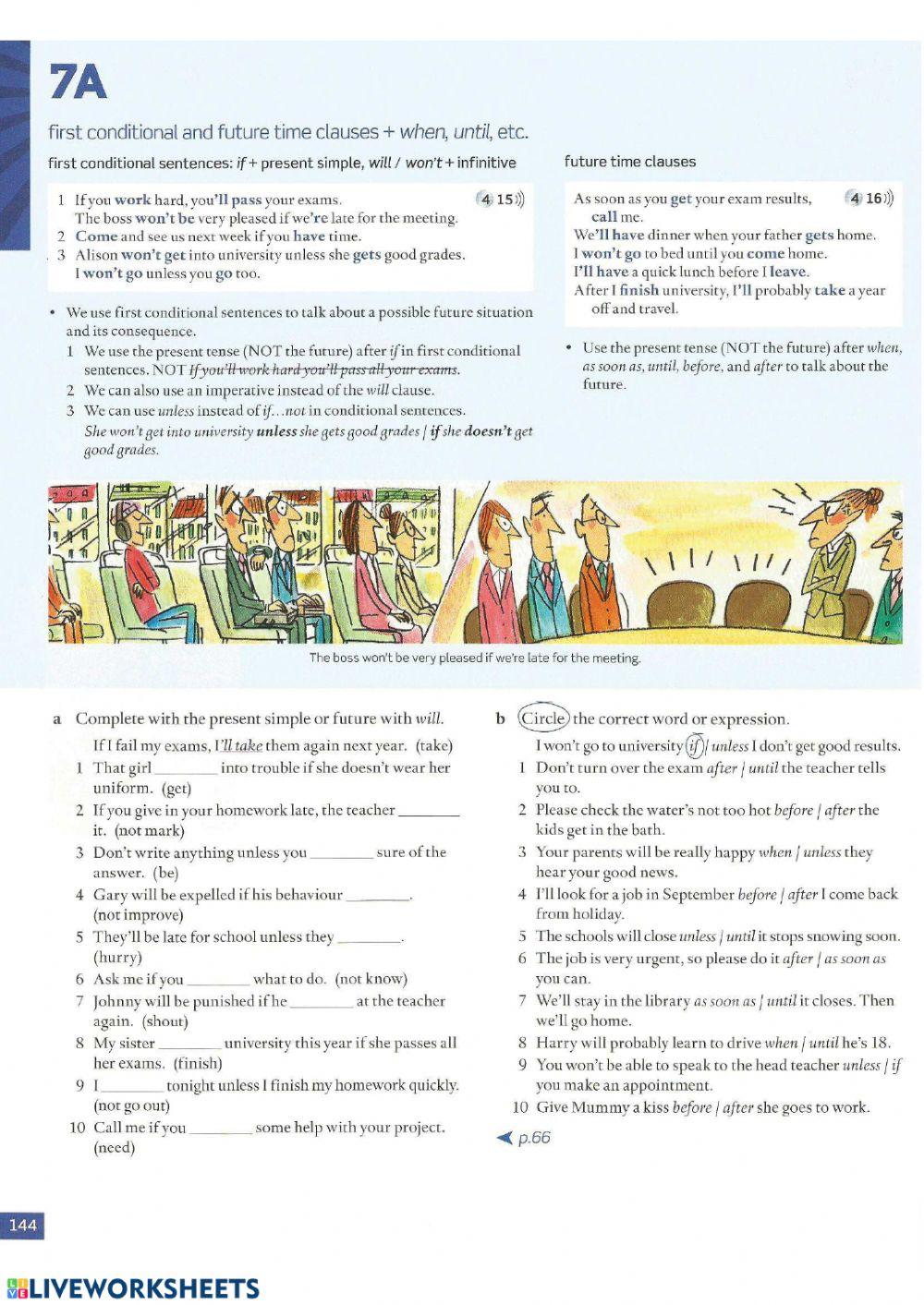 I II conditiona… | Free Interactive Worksheets | 5584971