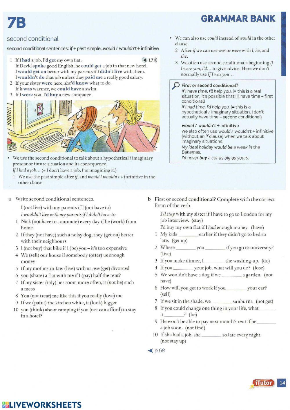 I II conditiona… | Free Interactive Worksheets | 5584971