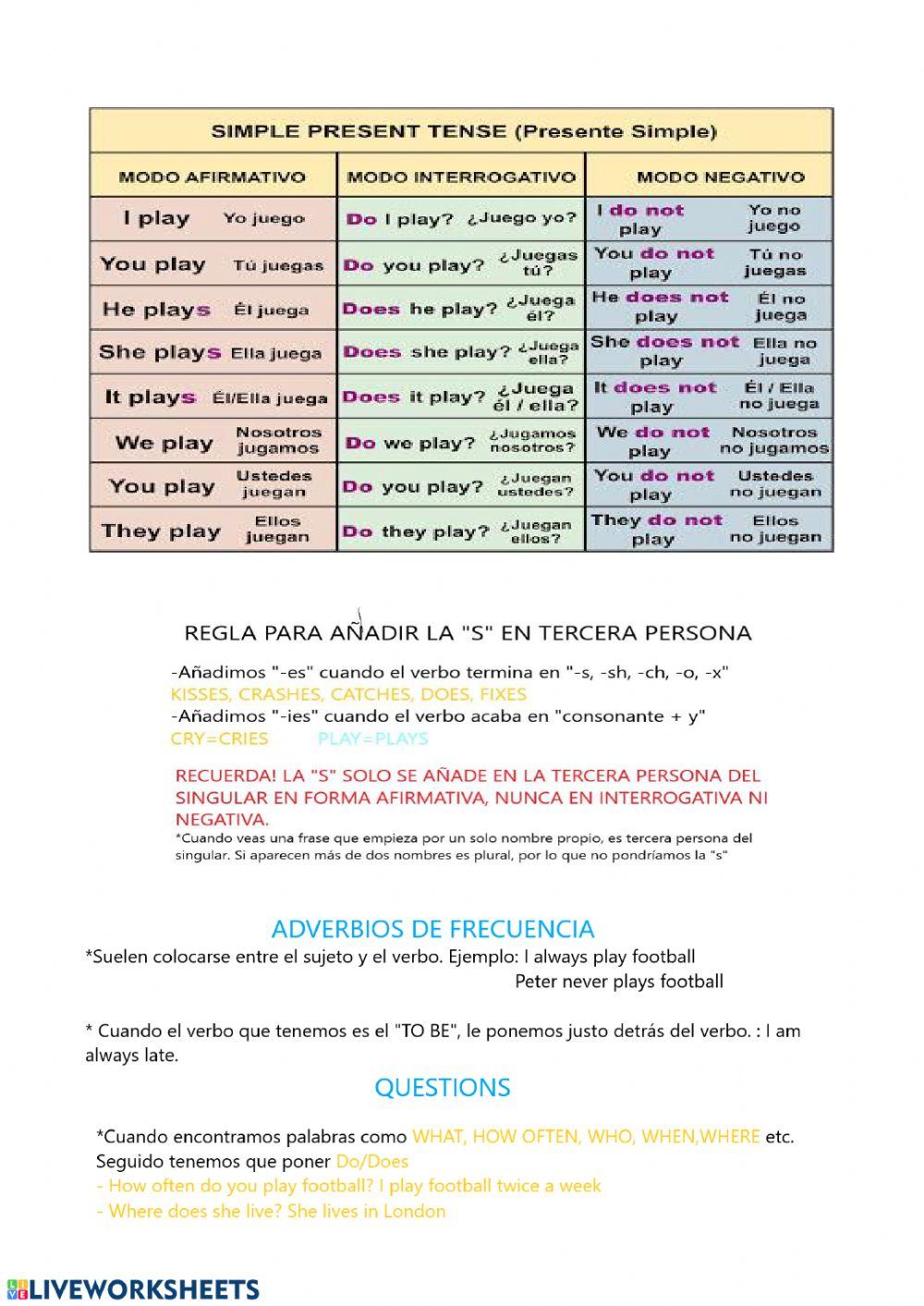 5586158 | TEORIA PRESENT SIMPLE | CESerendipity