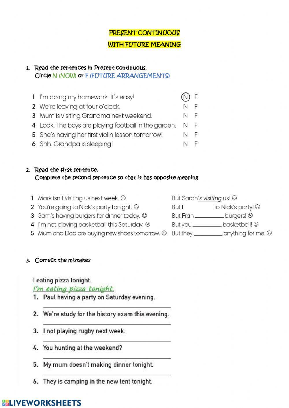 Present Continuous With Future Meaning Worksheet Live Worksheets present-continuous-with-future-meaning-worksheet-live-worksheets