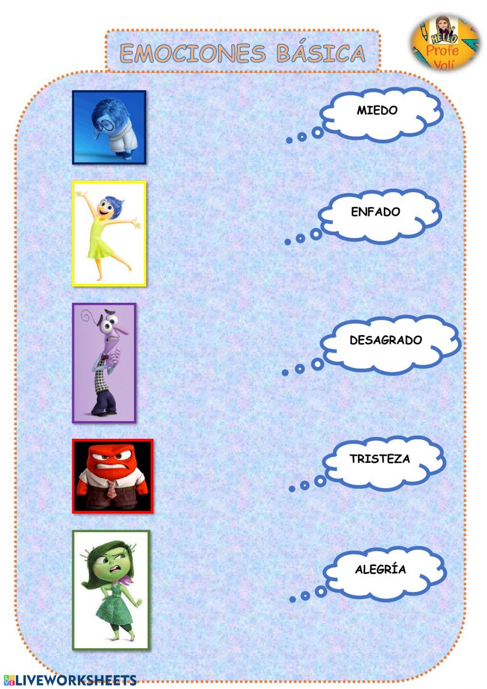 155956 | Emociones Básicas | Profe_Yoli | LiveWorksheets
