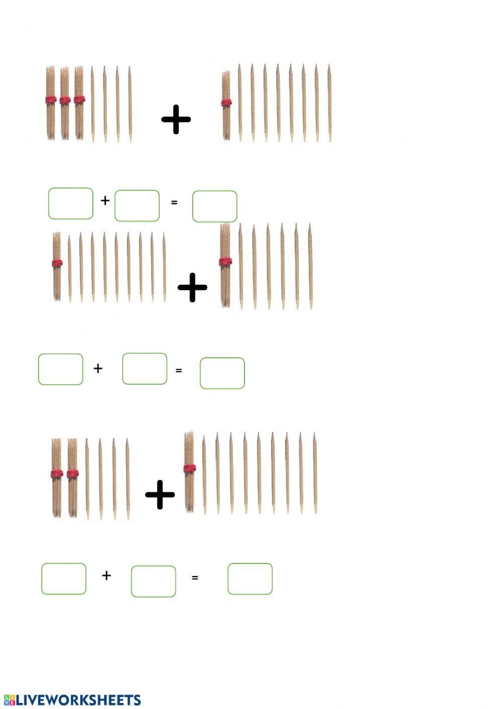 156601 | Sumas con palillos. | martasazo