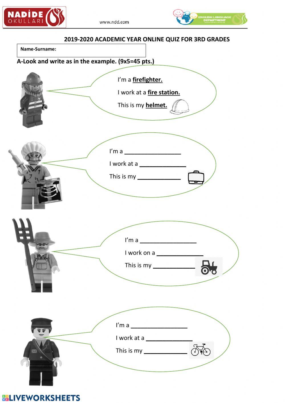 quiz 1 activity | Live Worksheets