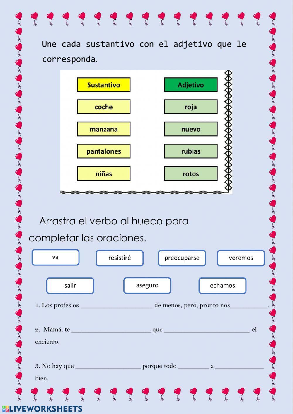 Gramática online activity for 3ºEP | Live Worksheets