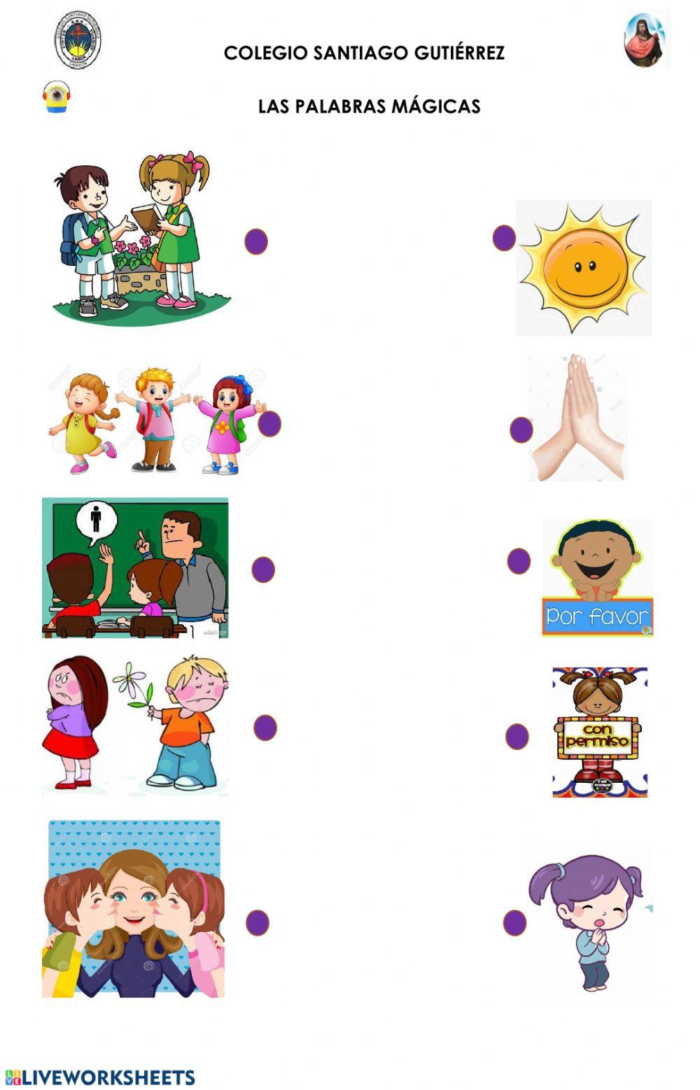 LAS PALABRAS MÁGICAS online exercise for | Live Worksheets