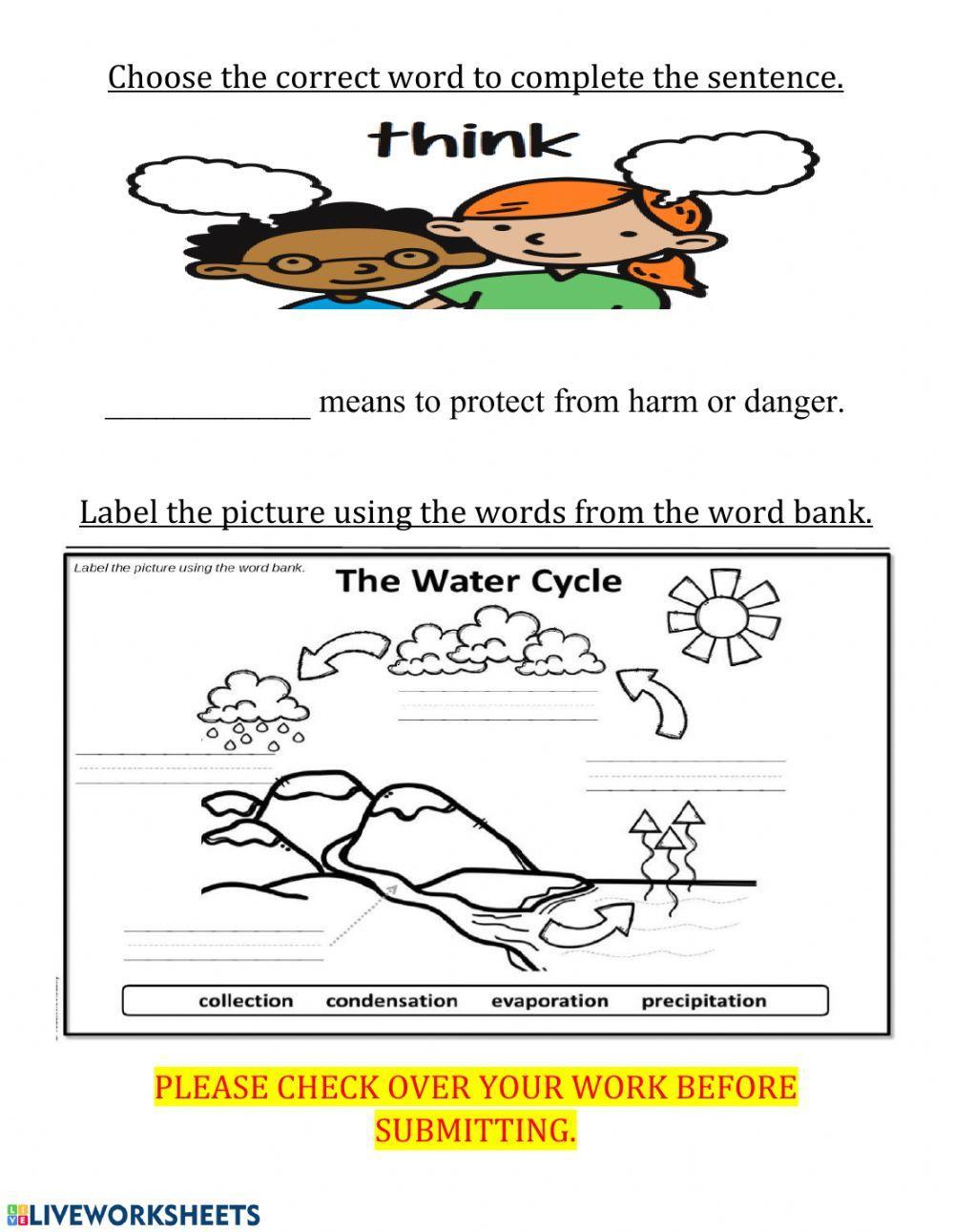Water | Free Interactive Worksheets | 159461