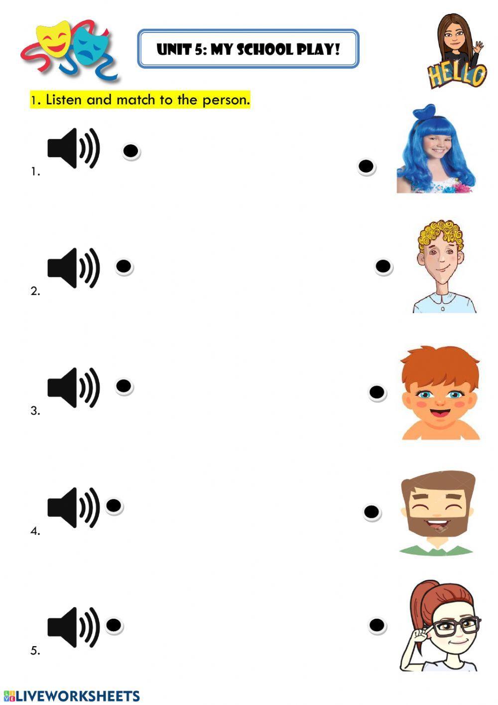 My school play online exercise | Live Worksheets