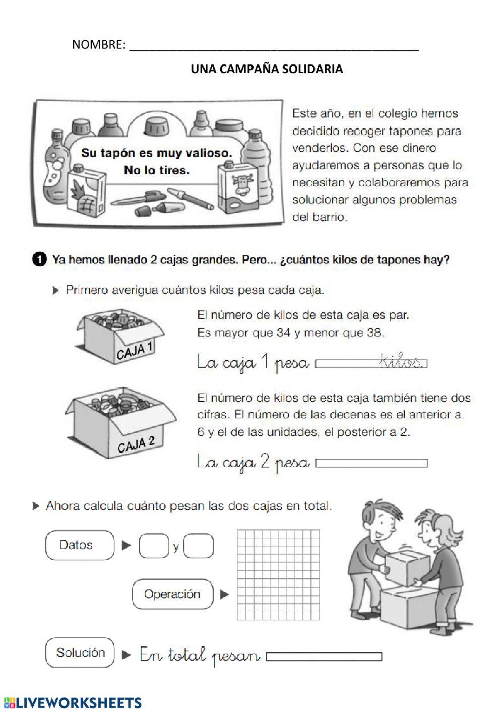 Una campaña solidaria worksheet | Live Worksheets