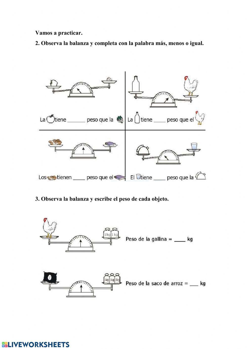 El kilo worksheet | Live Worksheets