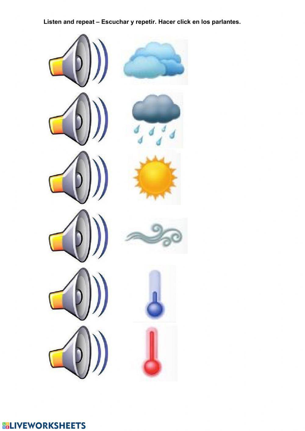 The weather exercise for Grade 2 | Live Worksheets