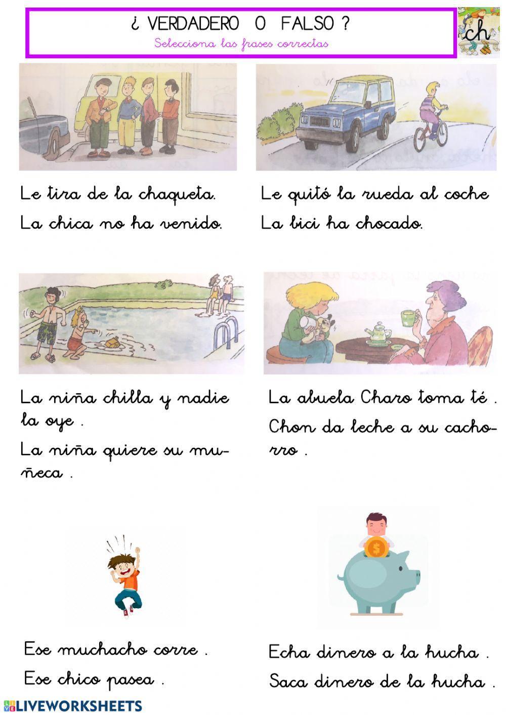 Letra CH | Free Interactive Worksheets | 162879