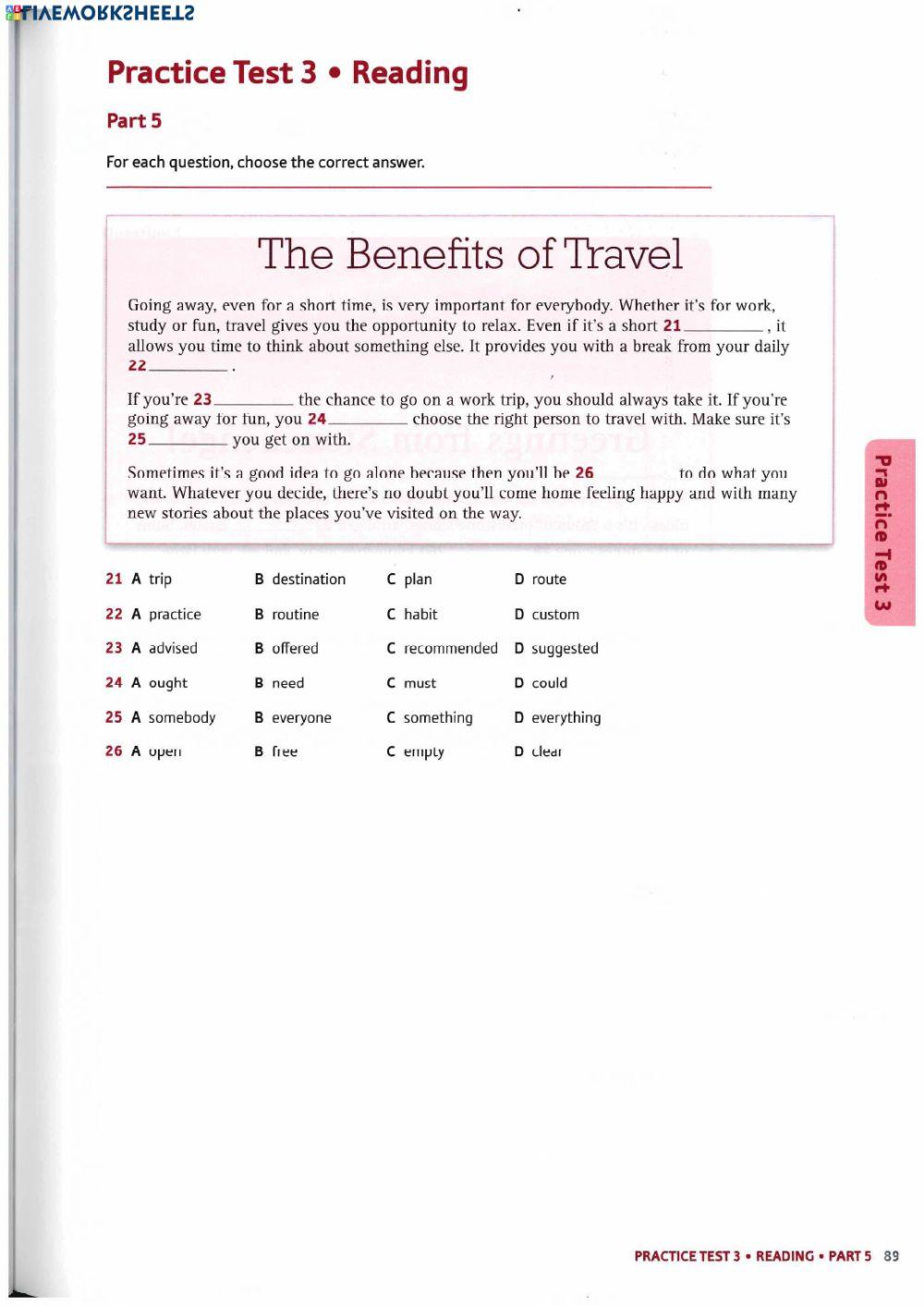 5604533 | PET - Test 3 OXT R-UE | Paul | LiveWorksheets