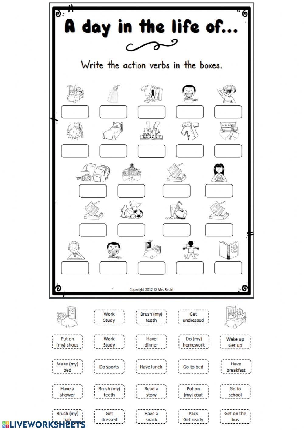 Voc Daily Routine online exercise for | Live Worksheets