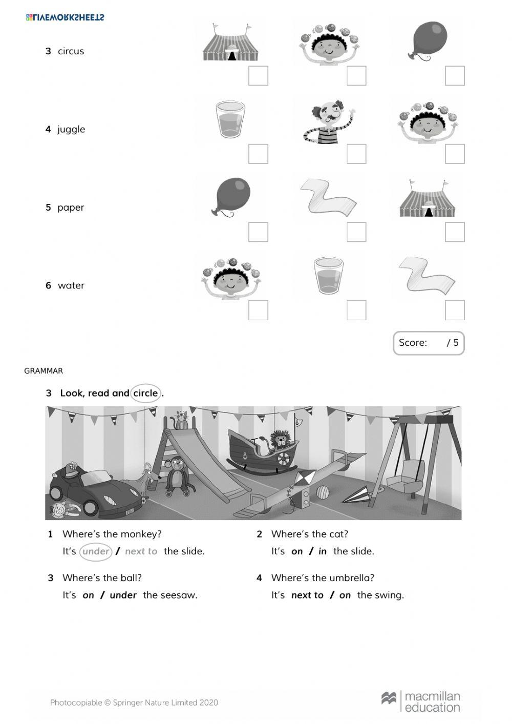 Academy Stars 1 Unit 6 Test online exercise for | Live Worksheets
