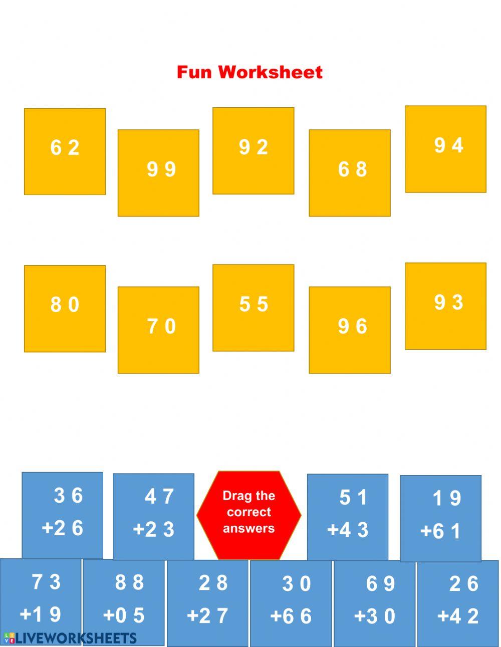Addition Activity For Grade 2 Live Worksheets addition-activity-for-grade-2-live-worksheets