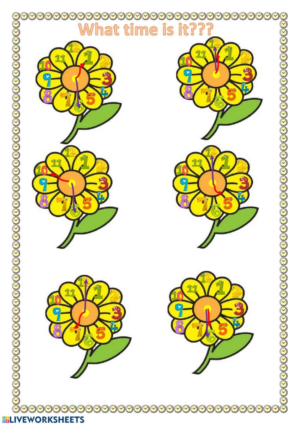 telling time 0827 | stellina | Live Worksheets