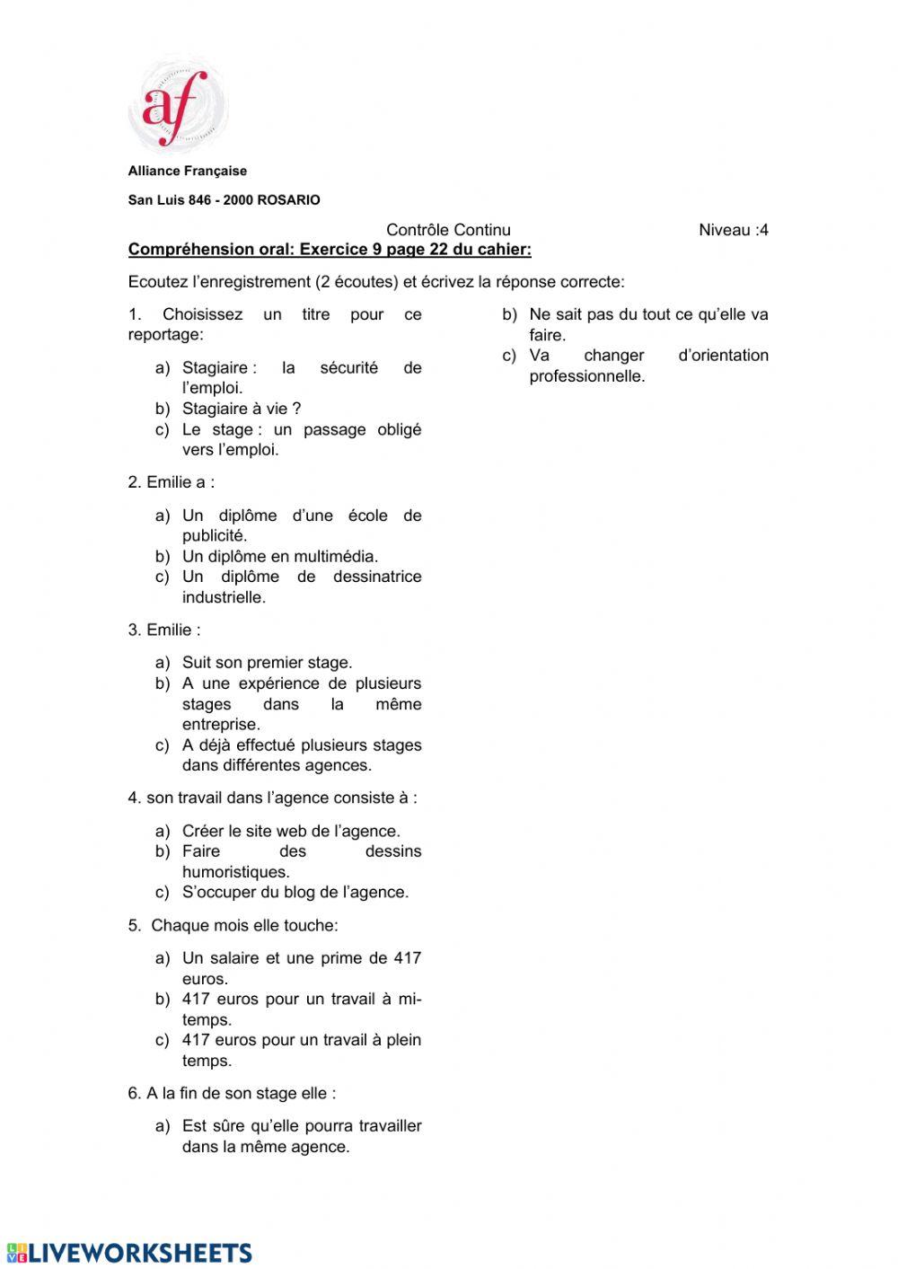 Stages worksheet | Live Worksheets