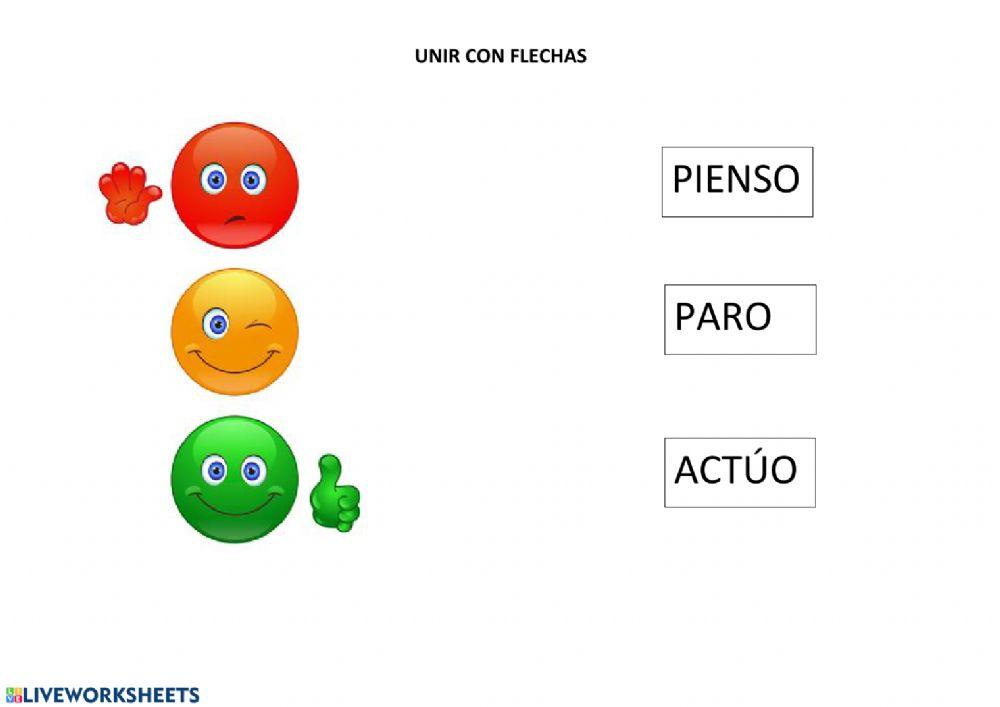 Técnica del semáforo worksheet | Live Worksheets