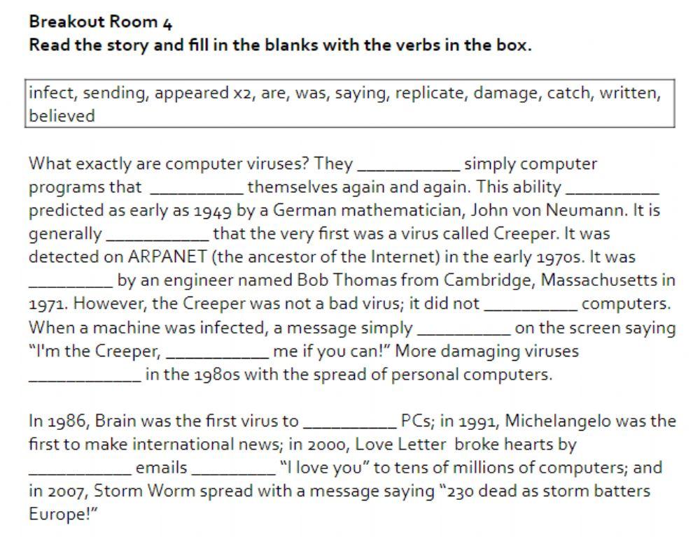 BR4 - Viruses worksheet | Live Worksheets