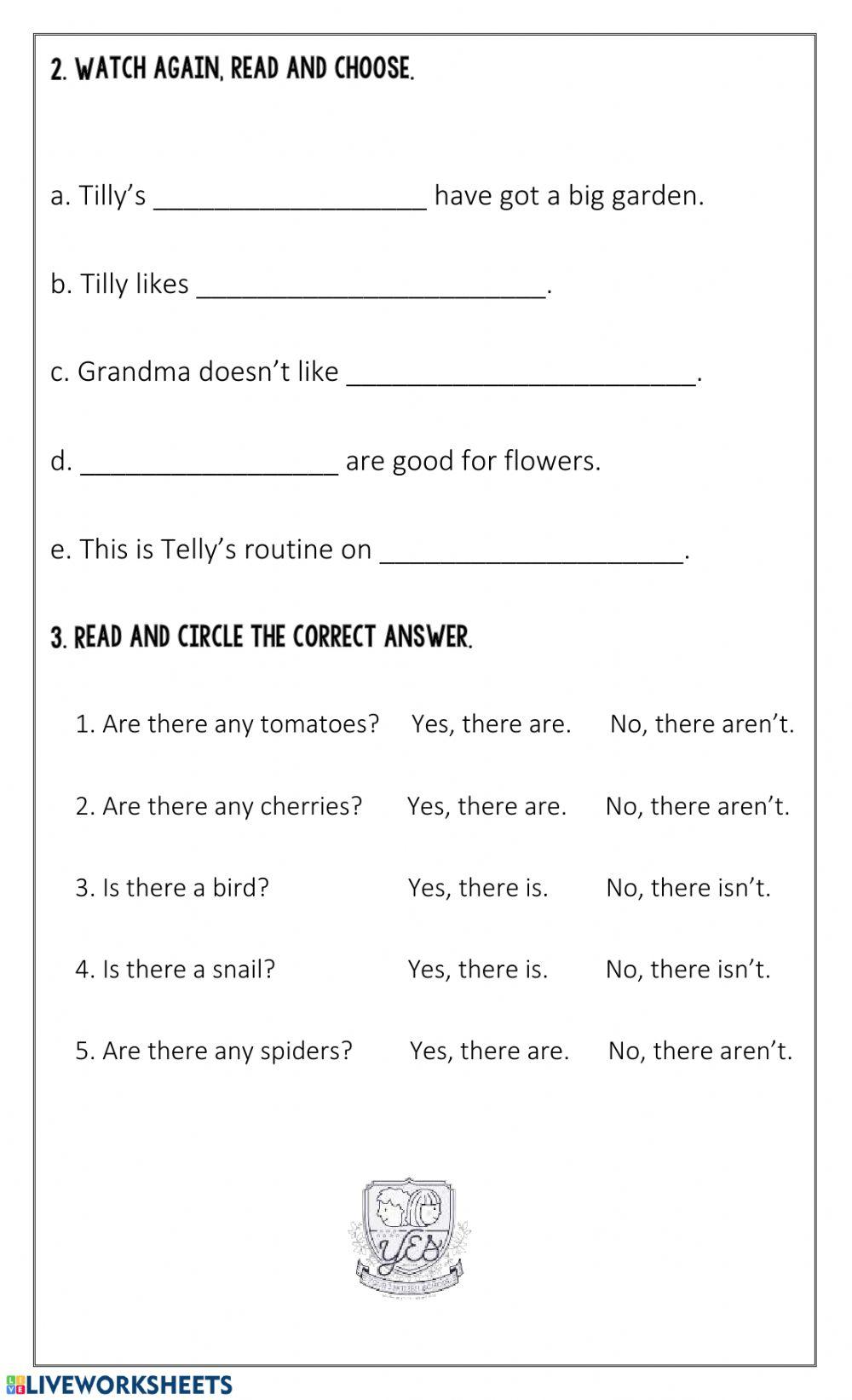 Kids 4 exercise | Live Worksheets