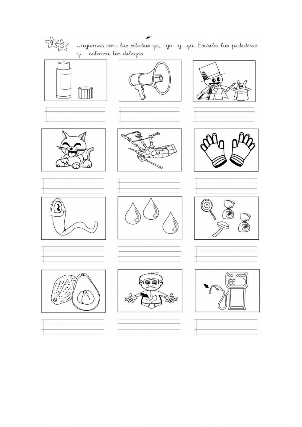 Ga-go-gu | Free Interactive Worksheets | 170589